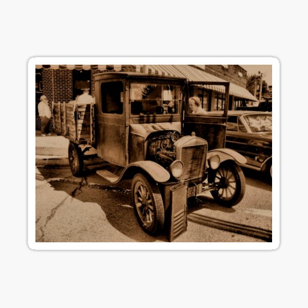 ""1929 MODEL T FORD," Photo, for prints and products" Sticker for Sale ...