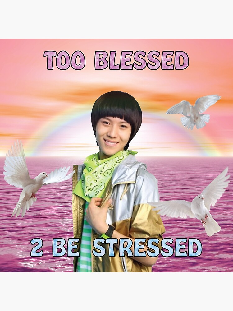 "2 blessed 2 be stressed" Poster for Sale by nikkidyer | Redbubble