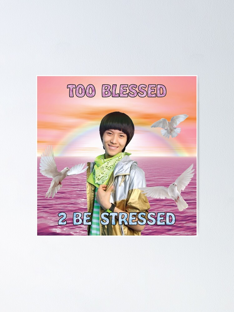 "2 blessed 2 be stressed" Poster for Sale by nikkidyer | Redbubble