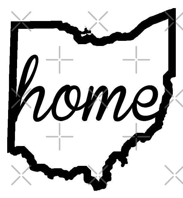 "Ohio Outline Home" by ohioinspired | Redbubble