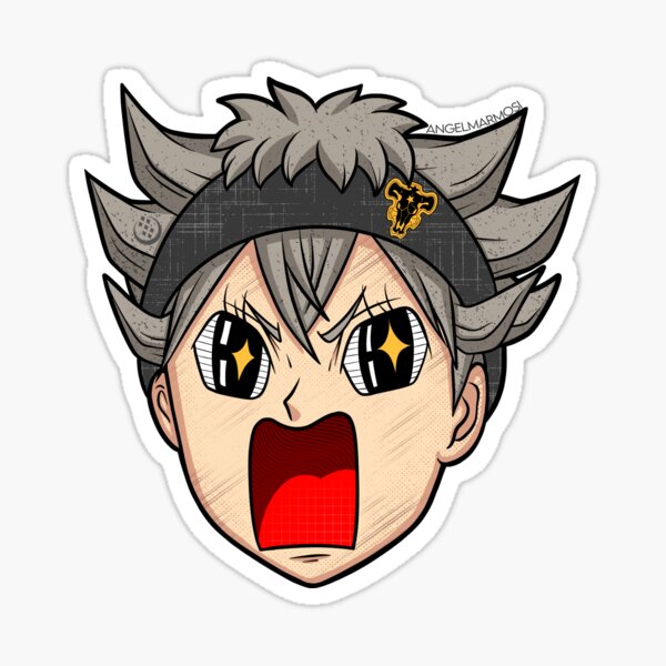 "Happy Asta" Sticker for Sale by Angelmarmosi | Redbubble