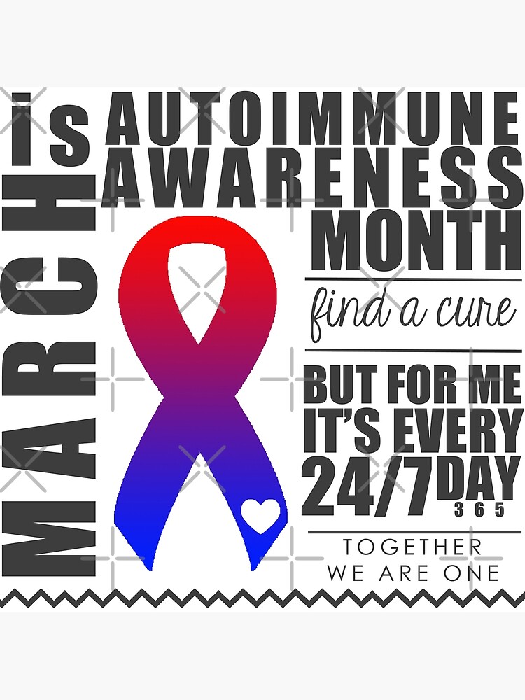 "Autoimmune Awareness Month" Poster for Sale by purrfectpixx | Redbubble