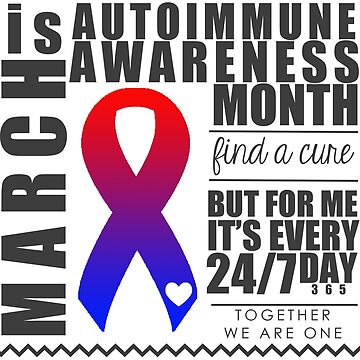 "Autoimmune Awareness Month" Poster for Sale by purrfectpixx | Redbubble