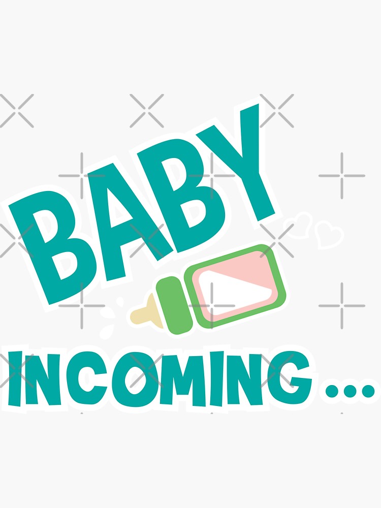 "Surprise! Baby incoming!" Sticker by ArtofArvinP | Redbubble