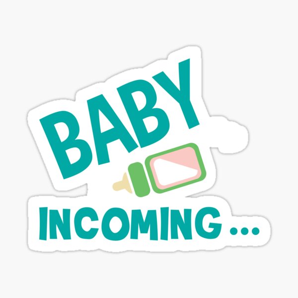 "Surprise! Baby incoming!" Sticker by ArtofArvinP | Redbubble