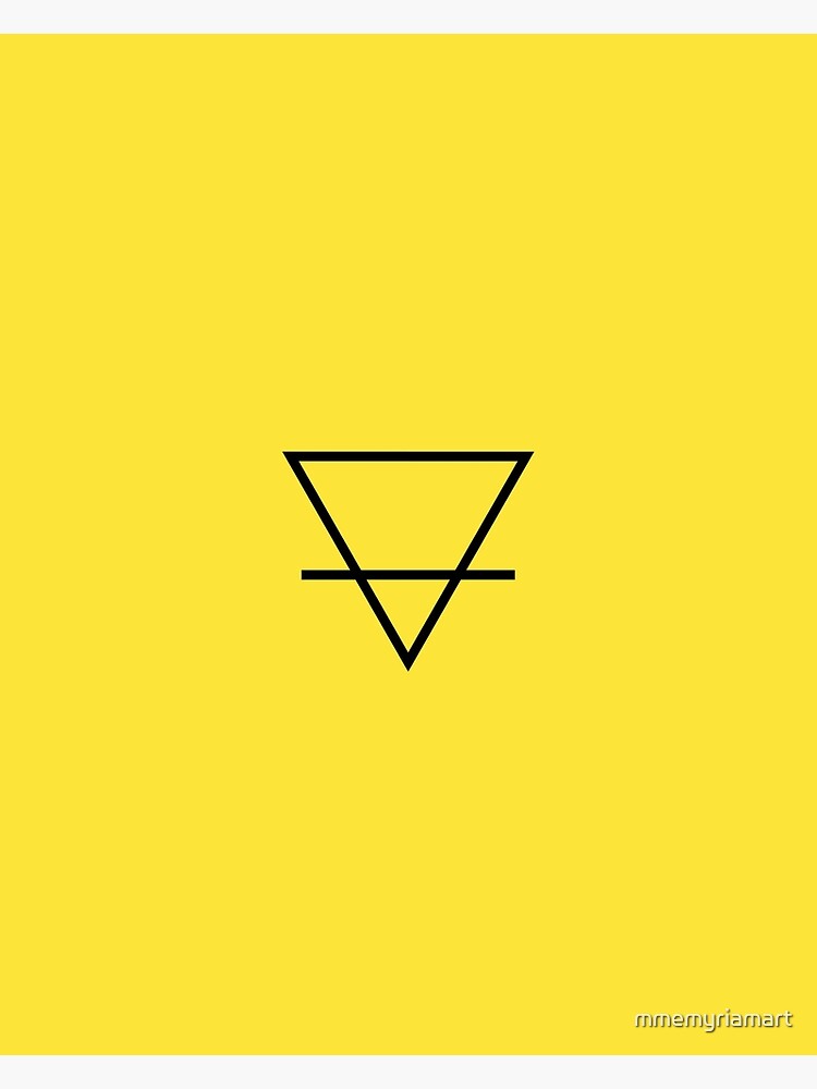 "Earth symbol mustard astology sign black triangle Alchemy earth symbol ...