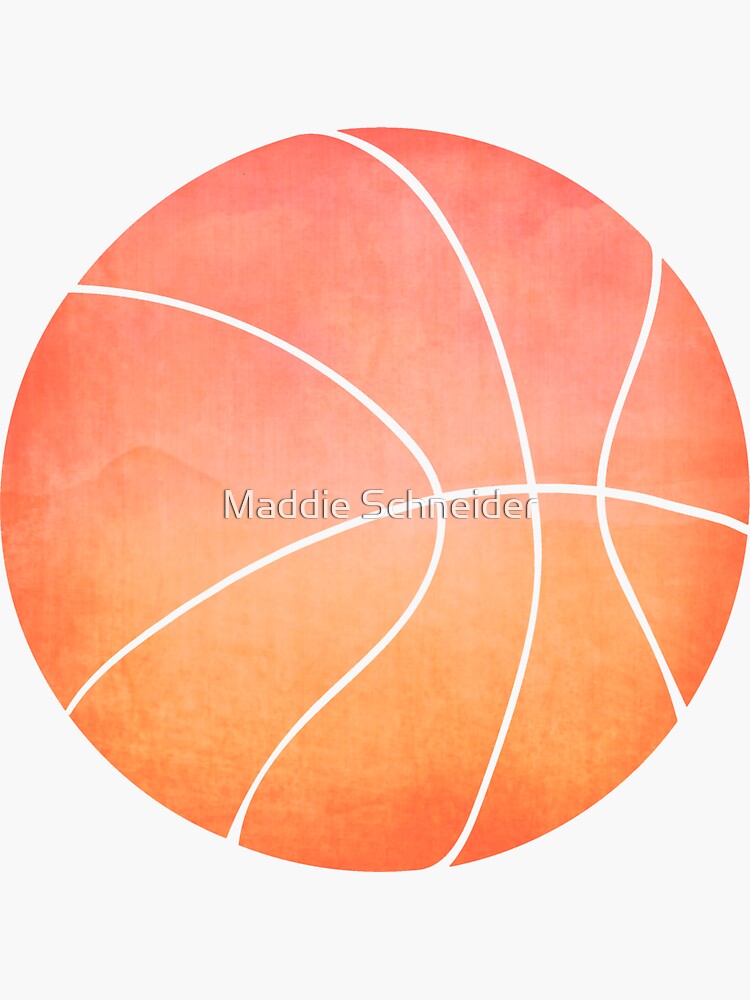 "Bball" Sticker for Sale by MaddieandRenee | Redbubble