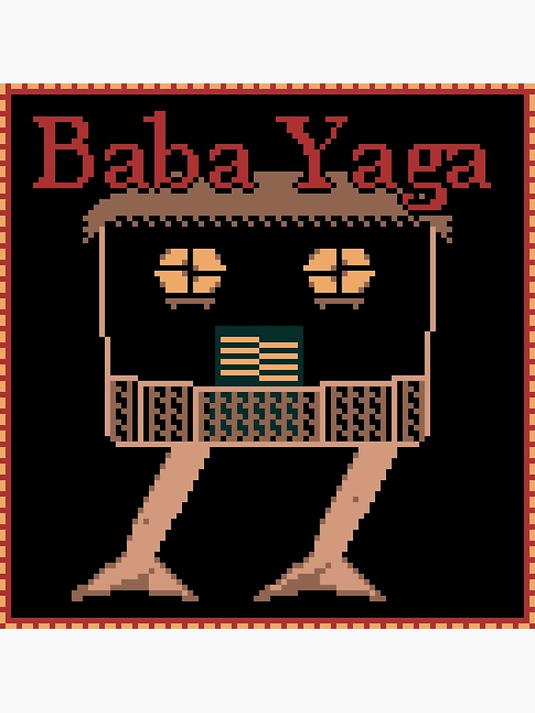 "Baba Yaga pixel art" Poster by russiannihilist | Redbubble