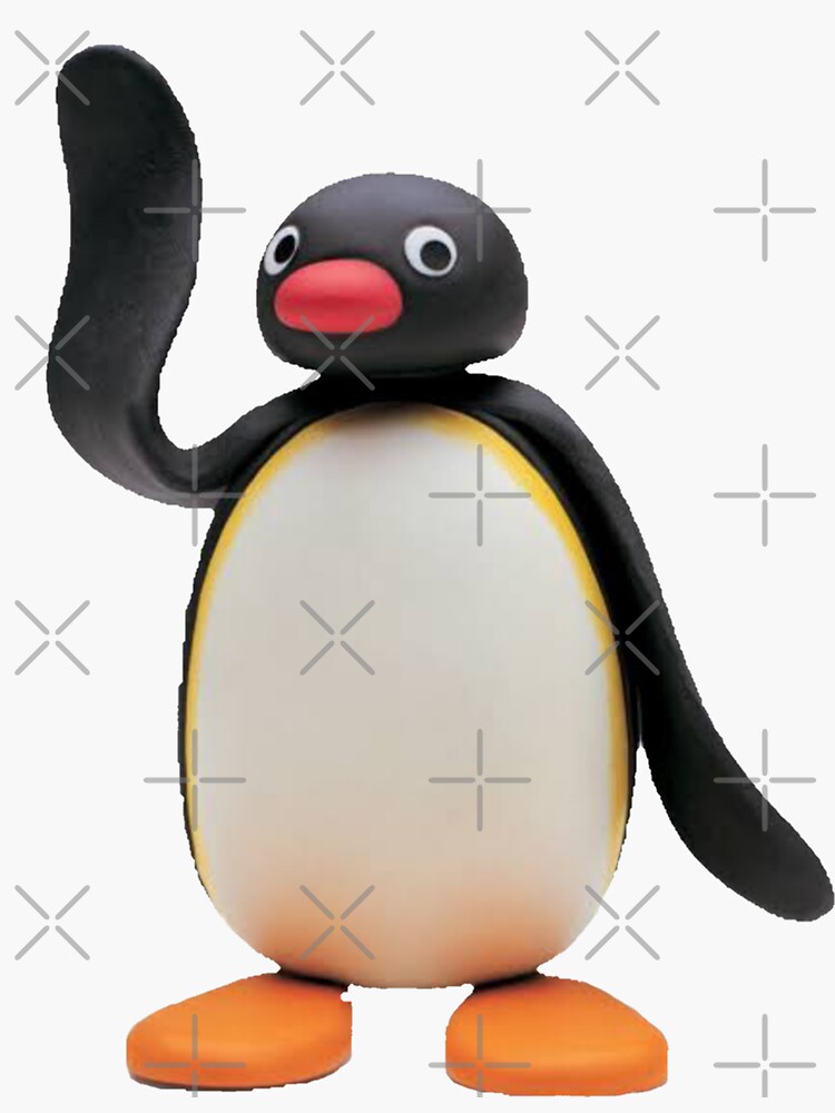 "Pingu Greeting BeepPeep's Official Merch" Sticker for Sale by ...