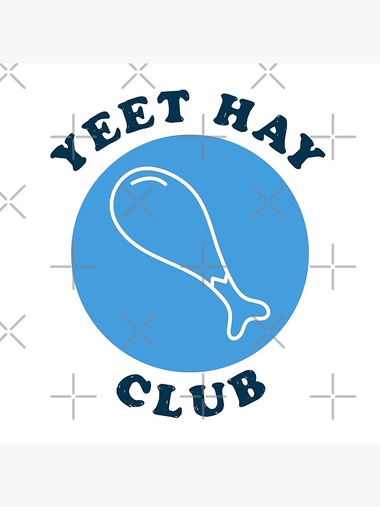 "Yeet Hay Club Funny Asian Joke - White Color Version" Poster for Sale ...