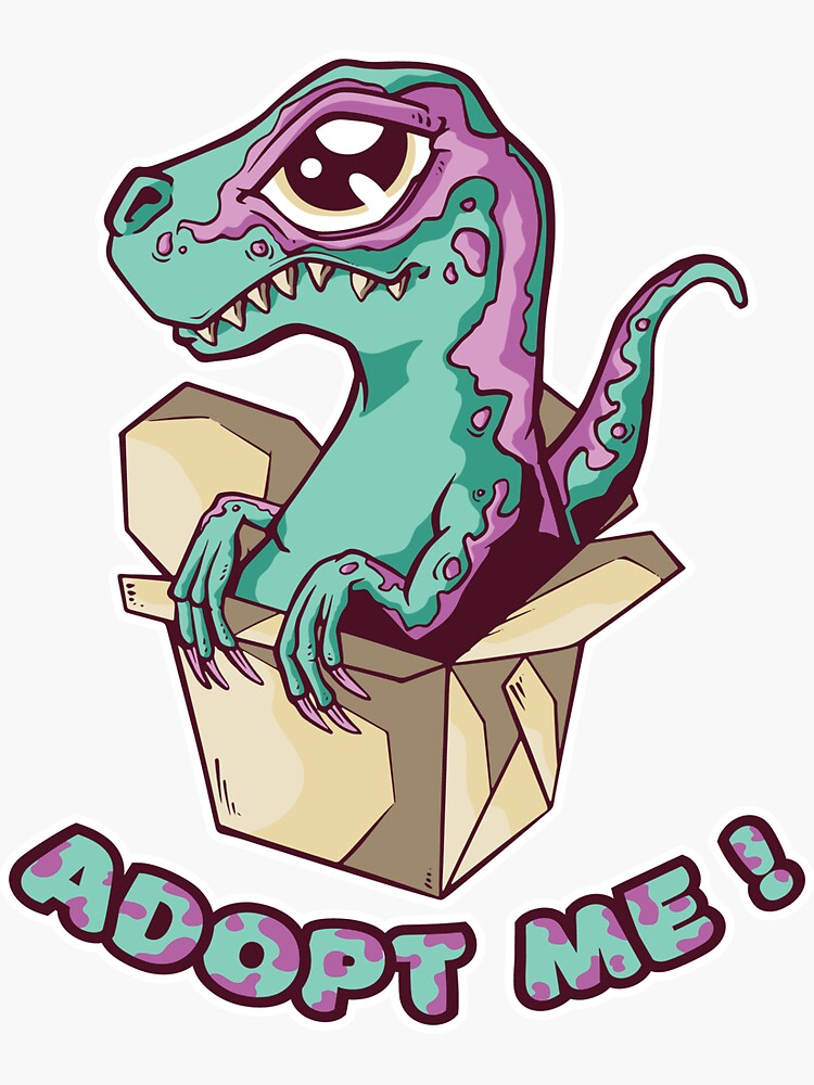 "Raptor Adoption" Sticker for Sale by Dase23 | Redbubble