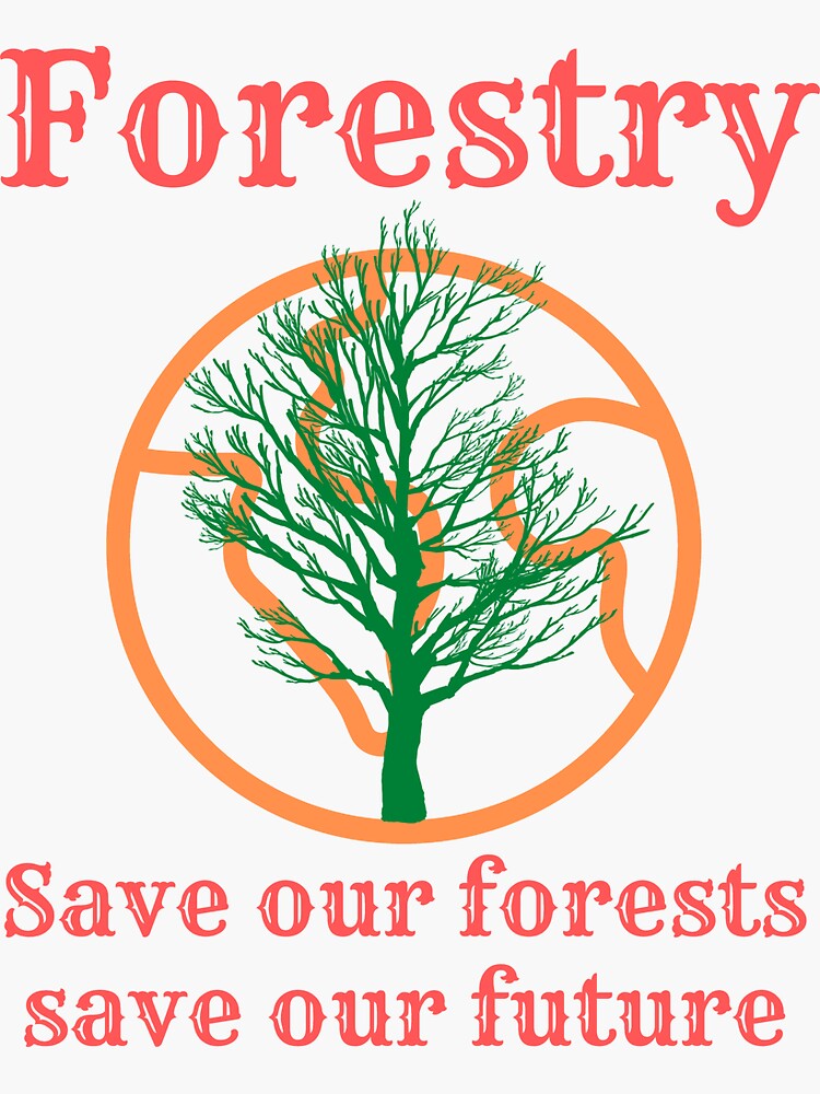 "Forestry!" Sticker for Sale by sci-alliance | Redbubble