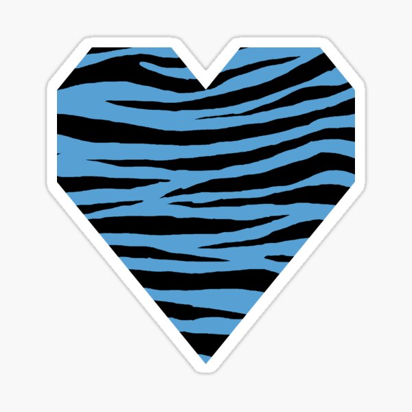 "0115 Carolina Blue Tiger" Sticker by DayColors | Redbubble