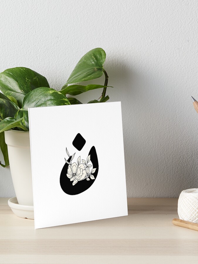 "Arabic Alphabet Letter Noon - N" Art Board Print for Sale by RahmaB ...
