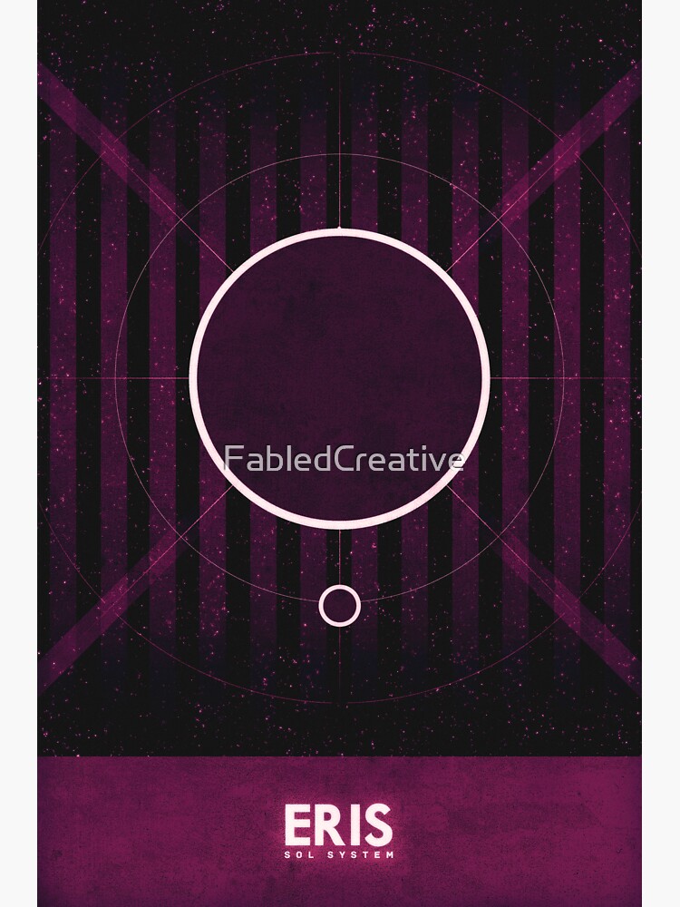 "Solar System | Eris | Space Art" Sticker by FabledCreative | Redbubble