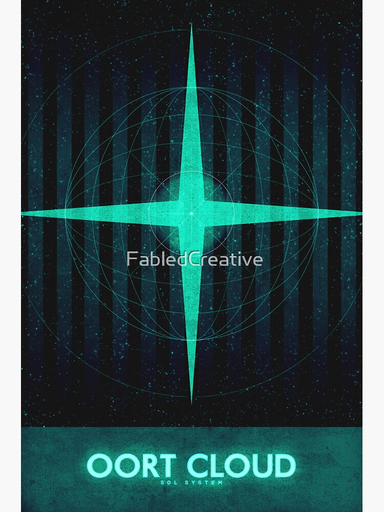 "Solar System | Oort Cloud | Space Art " Sticker for Sale by ...