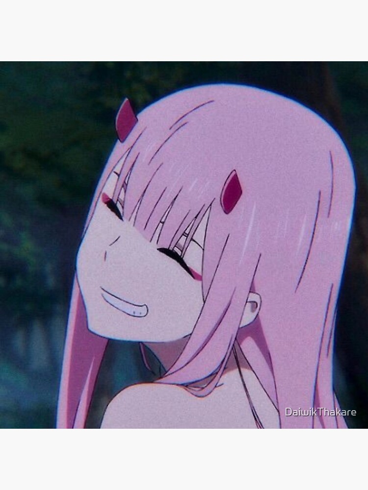 "Smiling zero-two" Poster by DaiwikThakare | Redbubble