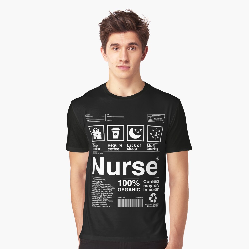 "Nurse Product Package Carton Ingredients" Essential T-Shirt for Sale ...