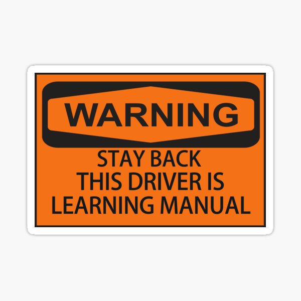 "funny warning learning manual" Sticker for Sale by lemieux20066 ...