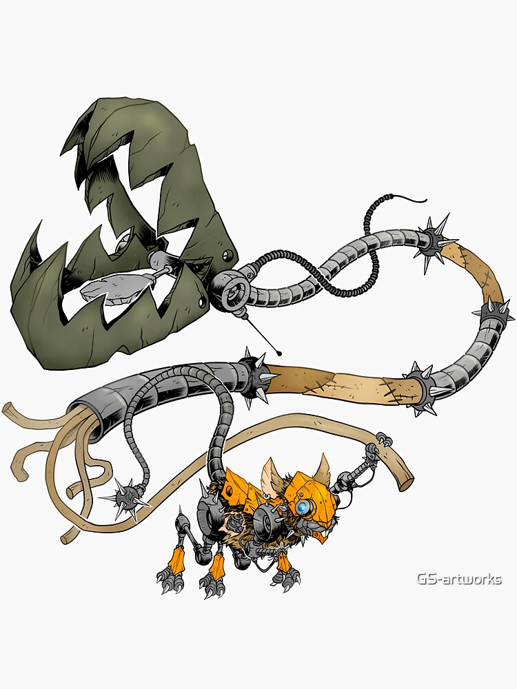 "Cyborg Rat trap" Sticker for Sale by GS-artworks | Redbubble