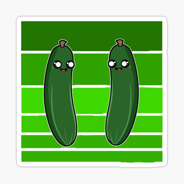 "Zucchini Vegetables Vegan Vegetarian" Sticker for Sale by Imutobi ...