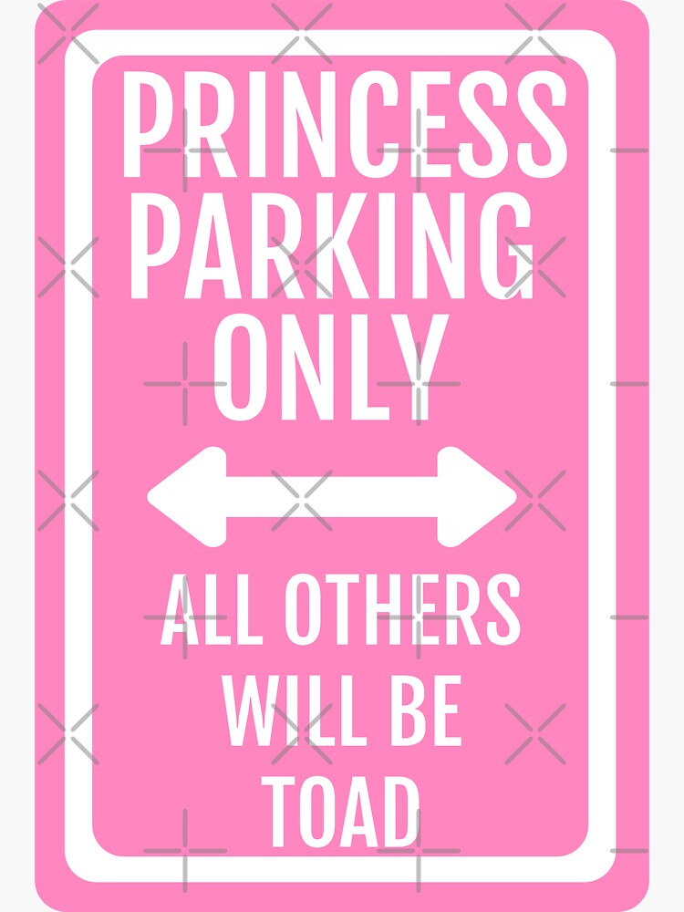 "princess parking only quote - y2k/girly aesthetic" Sticker for Sale by ...