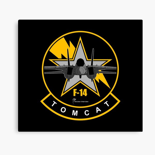 "F-14 Tomcat Patch" Canvas Print for Sale by ACInterview | Redbubble