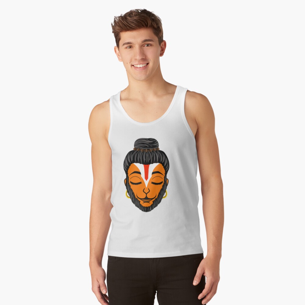 "Shri Hanuman face " Sticker for Sale by nikhilmishra | Redbubble