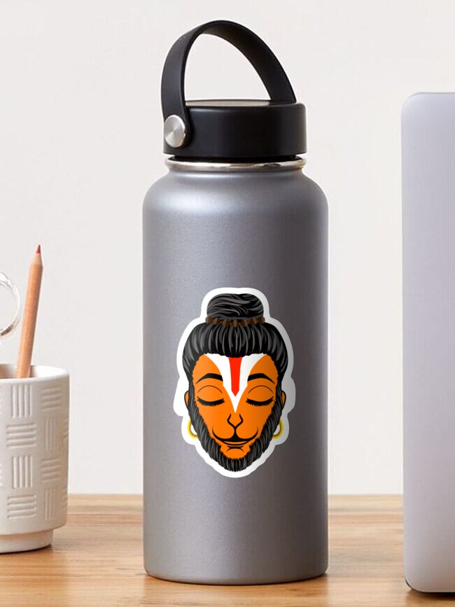 "Shri Hanuman face " Sticker for Sale by nikhilmishra | Redbubble