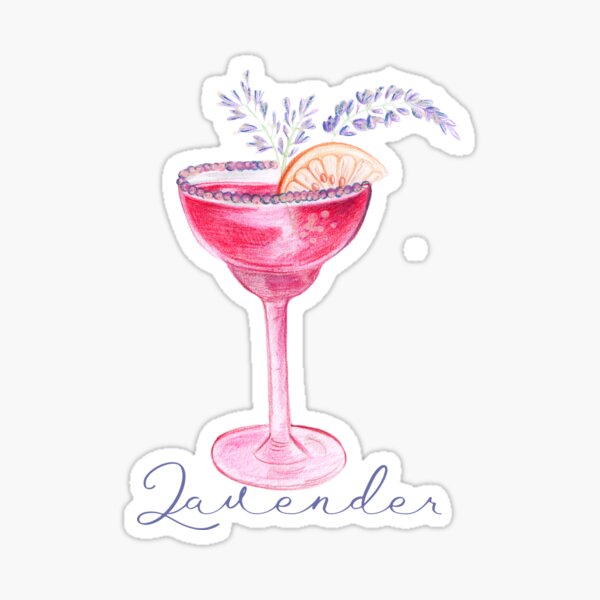"Lavender mocktail" Sticker by Nyanko-Sempai | Redbubble