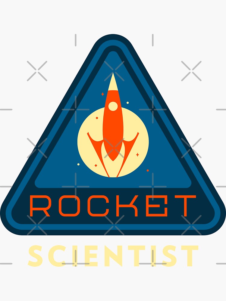 "Rocket Scientist" Sticker for Sale by PacificStreams | Redbubble