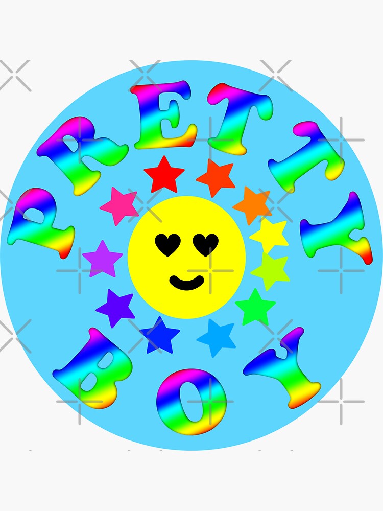 "pretty boy kidcore aesthetic design" Sticker by elizastreet | Redbubble