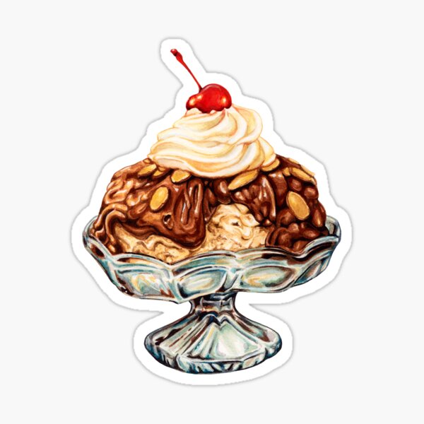 Ice Cream Sundae Stickers | Redbubble