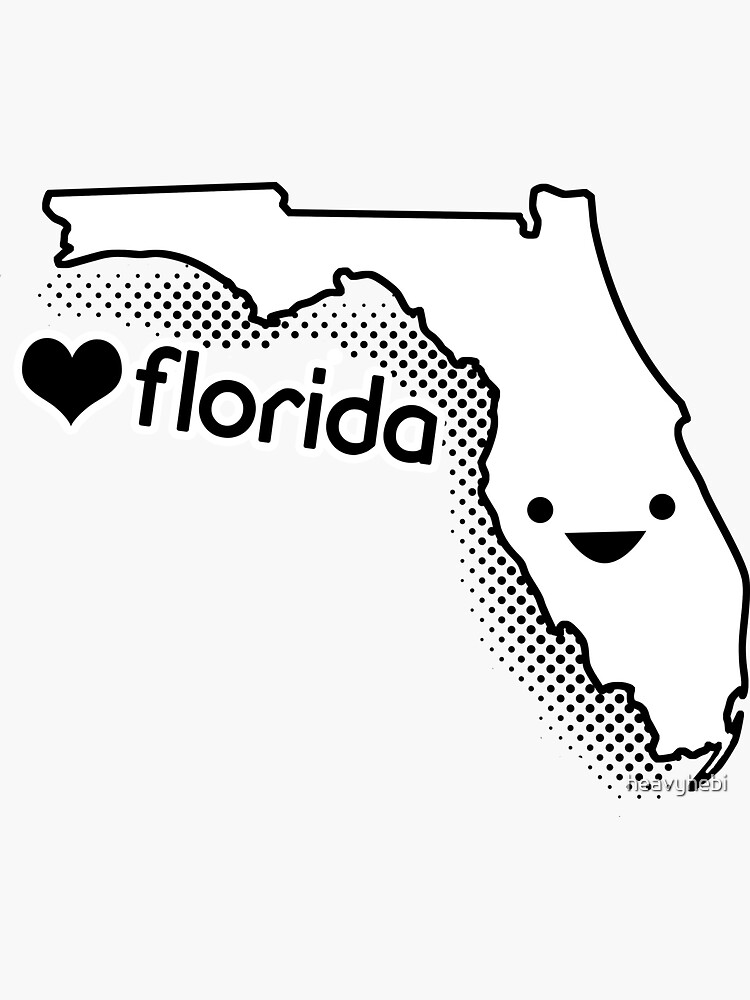 "Cute Florida" Sticker for Sale by heavyhebi | Redbubble