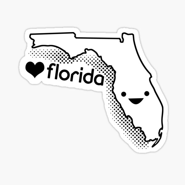 "Cute Florida" Sticker for Sale by heavyhebi | Redbubble