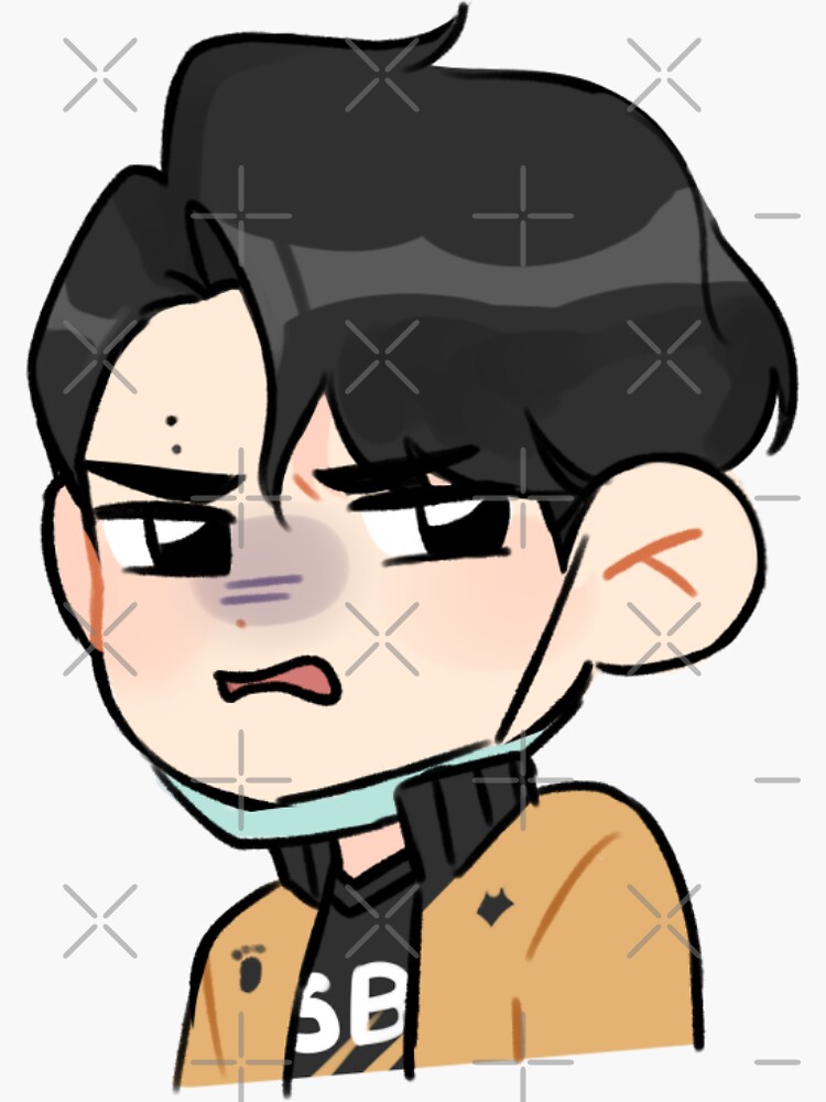 "Grossed Out Sakusa" Sticker for Sale by gomee-art | Redbubble