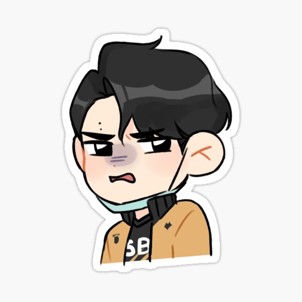 "Grossed Out Sakusa" Sticker for Sale by gomee-art | Redbubble