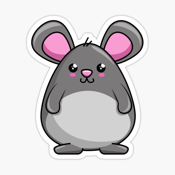 "Kawaii Cute Mouse" Sticker for Sale by bubble-bulb | Redbubble