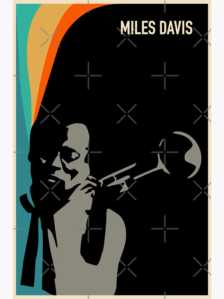 "Beauty Of Miles Davis" Sticker for Sale by hannahalras | Redbubble