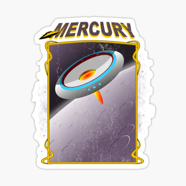"Purple planet mercury" Sticker by espacionegativo | Redbubble
