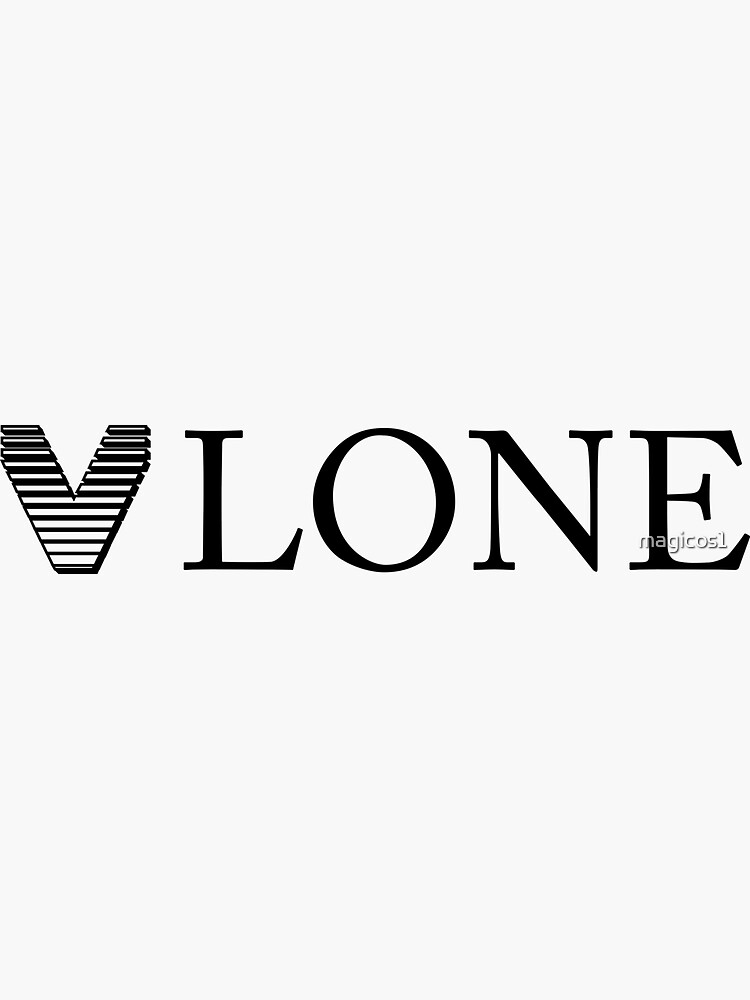 "VLONE " Sticker for Sale by magicos1 | Redbubble