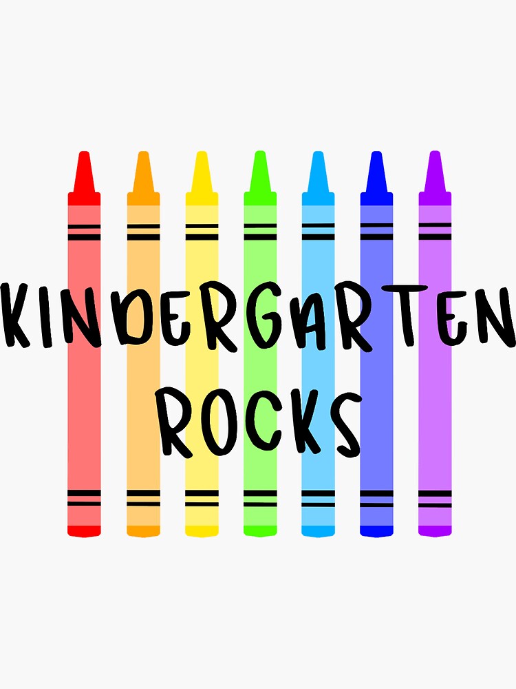 Kindergarten Rocks Sticker For Sale By Tuniebear Redbubble