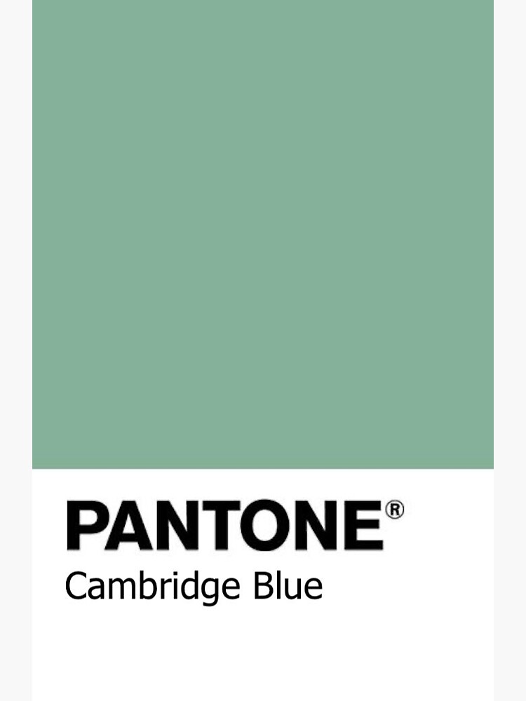 "Cambridge Blue Pantone " Sticker by RhiannonM13 | Redbubble