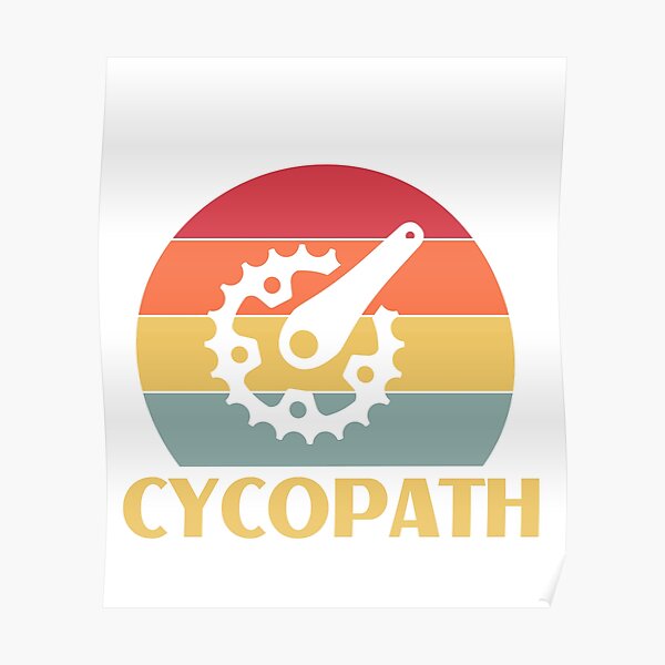 "Cycopath Vintage Retro Style" Poster for Sale by simcass | Redbubble