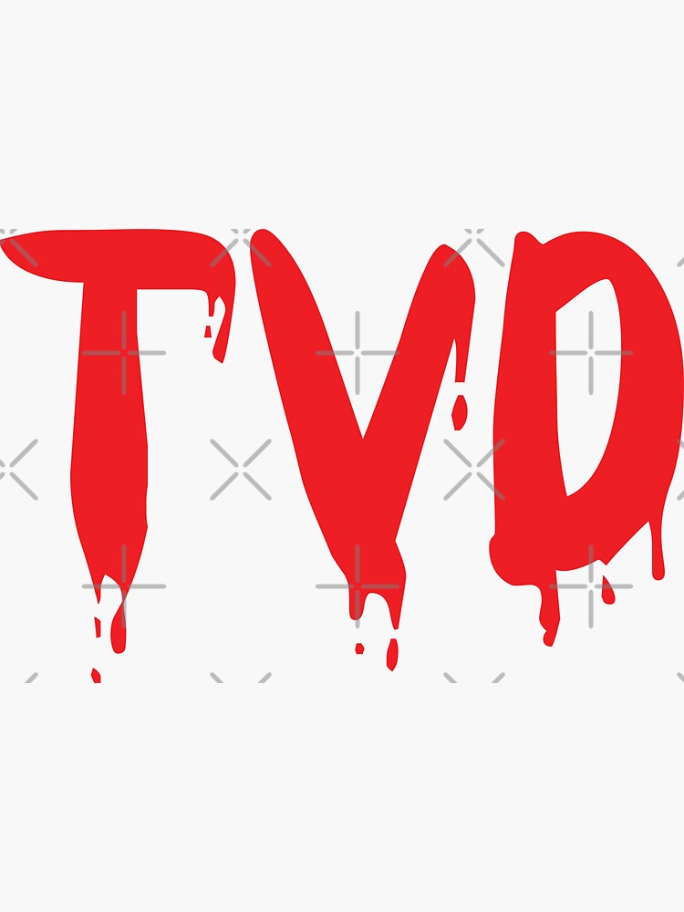 "TVD" Sticker for Sale by purplewings03 | Redbubble
