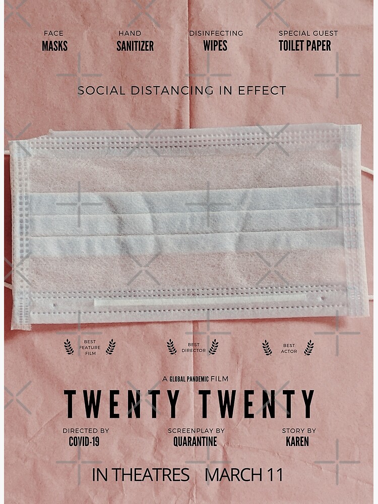 "TWENTY TWENTY Movie Poster (2020)" Poster for Sale by nykah | Redbubble