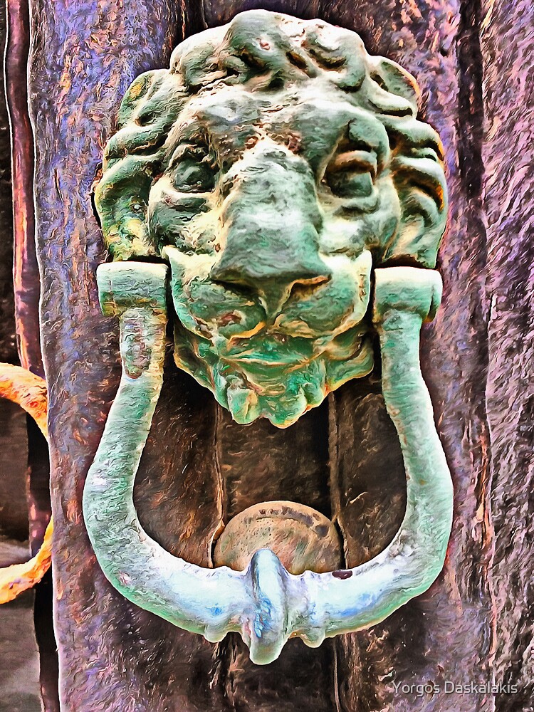 "Lion Head Knocker" Sticker for Sale by Scarabus | Redbubble