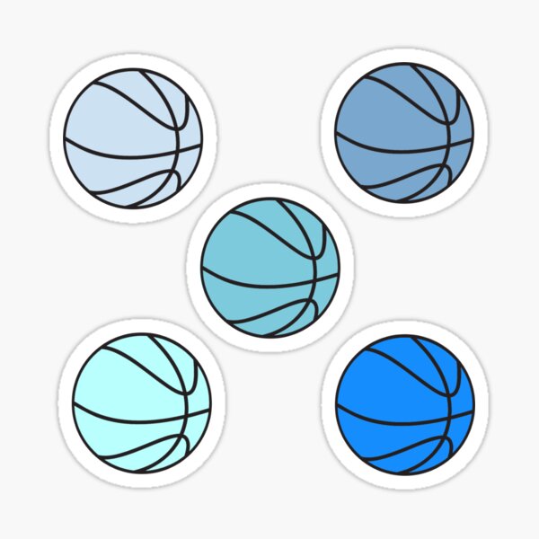"Blue Basketball Pack" Sticker for Sale by Stickers-com | Redbubble