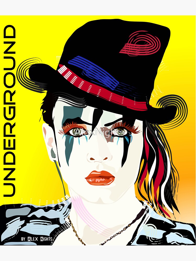"UNDERGROUND " Sticker for Sale by AlexNights | Redbubble