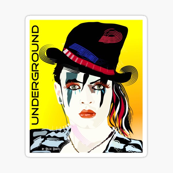 "UNDERGROUND " Sticker for Sale by AlexNights | Redbubble